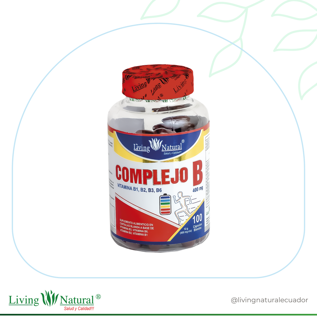 COMPLEJO B | 400 mg | X100, X30 – Living Natural Ecuador