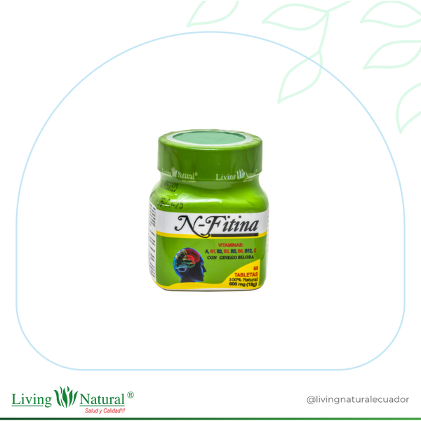 N-FITINA - TABLETAS | X20, X30 | 600 mg – Living Natural Ecuador