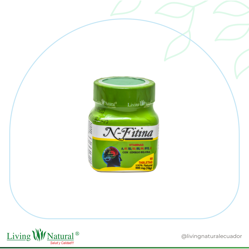 N-FITINA - TABLETAS | X20, X30 | 600 mg – Living Natural Ecuador