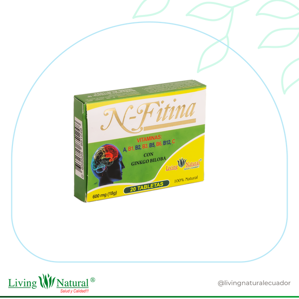 N-FITINA - TABLETAS | X20, X30 | 600 mg – Living Natural Ecuador