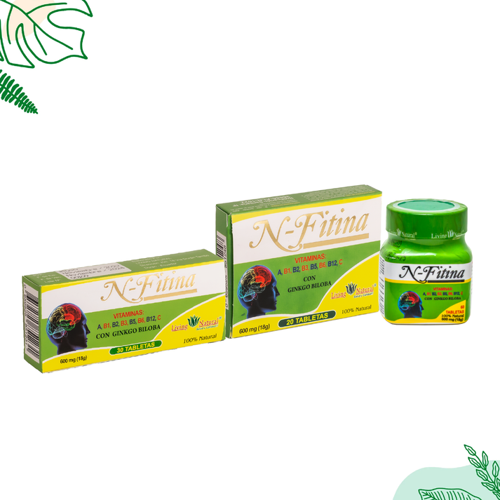N-FITINA - TABLETAS | X20, X30 | 600 mg – Living Natural Ecuador
