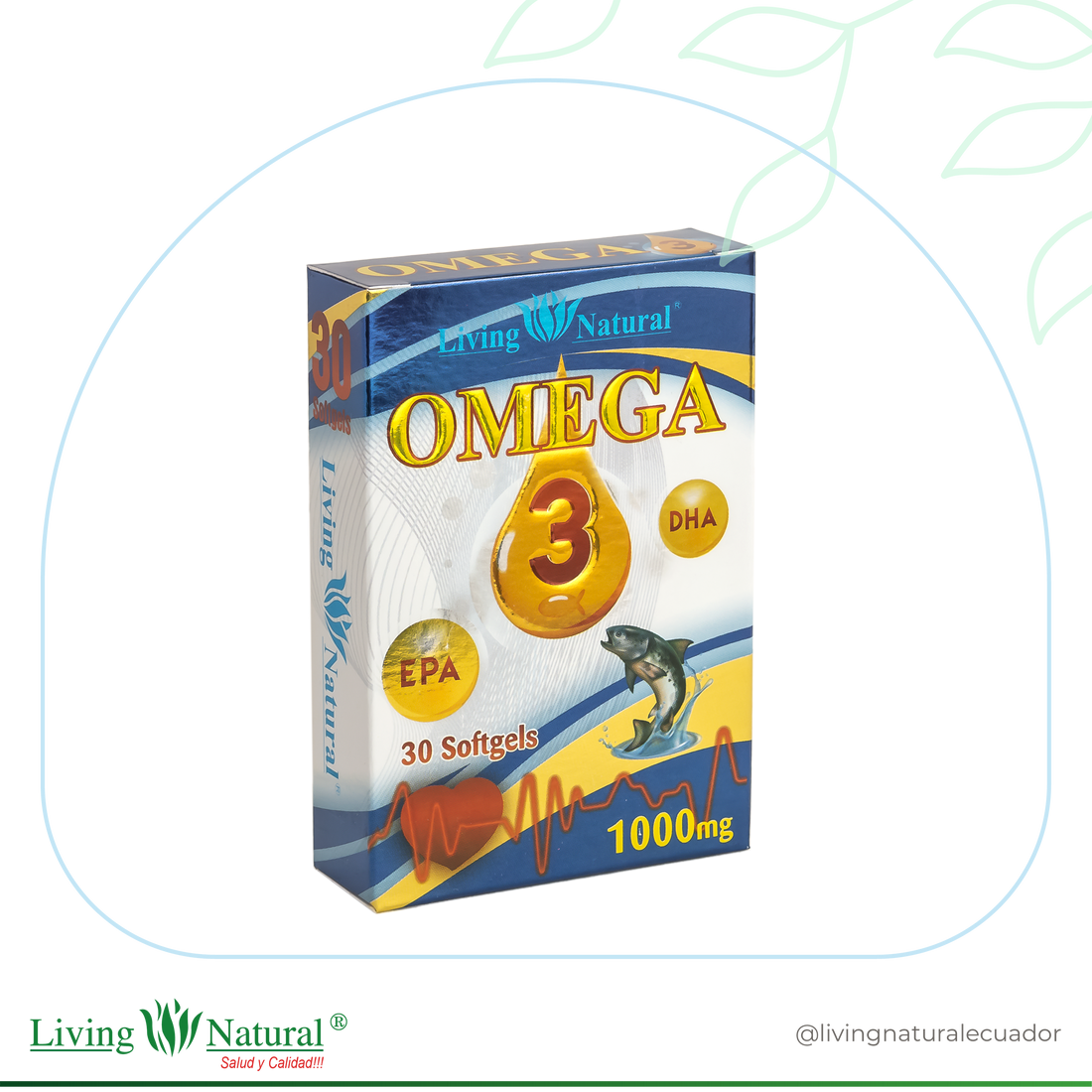 OMEGA 3 CÀPSULA BLANDA FRASCO | X60, X100 | 1000 mg – Living Natural ...