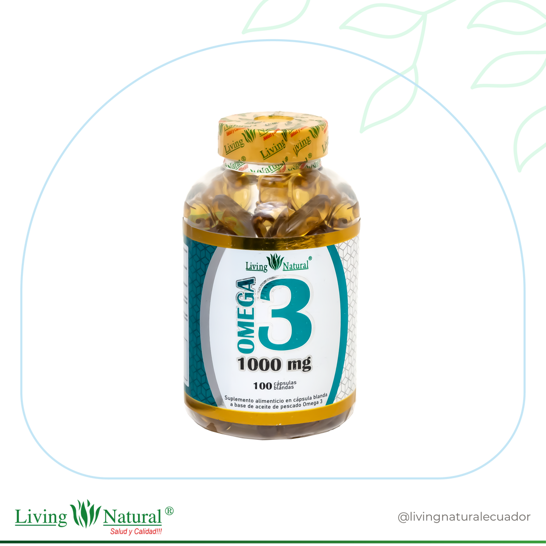 OMEGA 3 CÀPSULA BLANDA FRASCO | X60, X100 | 1000 mg – Living Natural ...
