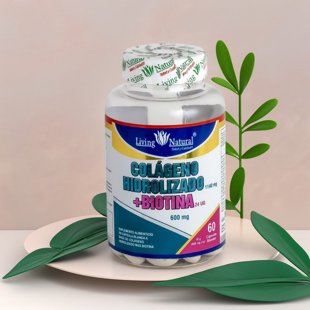 COLÁGENO HIDROLIZADO + BIOTINA | 600 mg | X30, X60, X100 – Living ...
